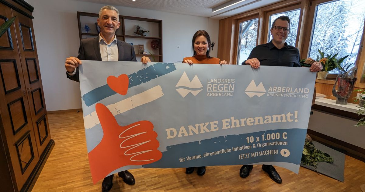 10 x 1.000 Euro fürs Ehrenamt - Dahoam im ARBERLAND